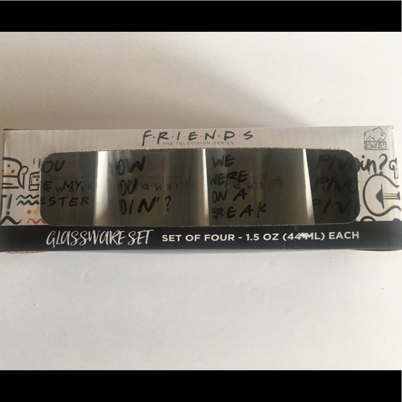 Dining | Friends Tv Series Glassware Set 4 Glasses 15oz | Poshmark